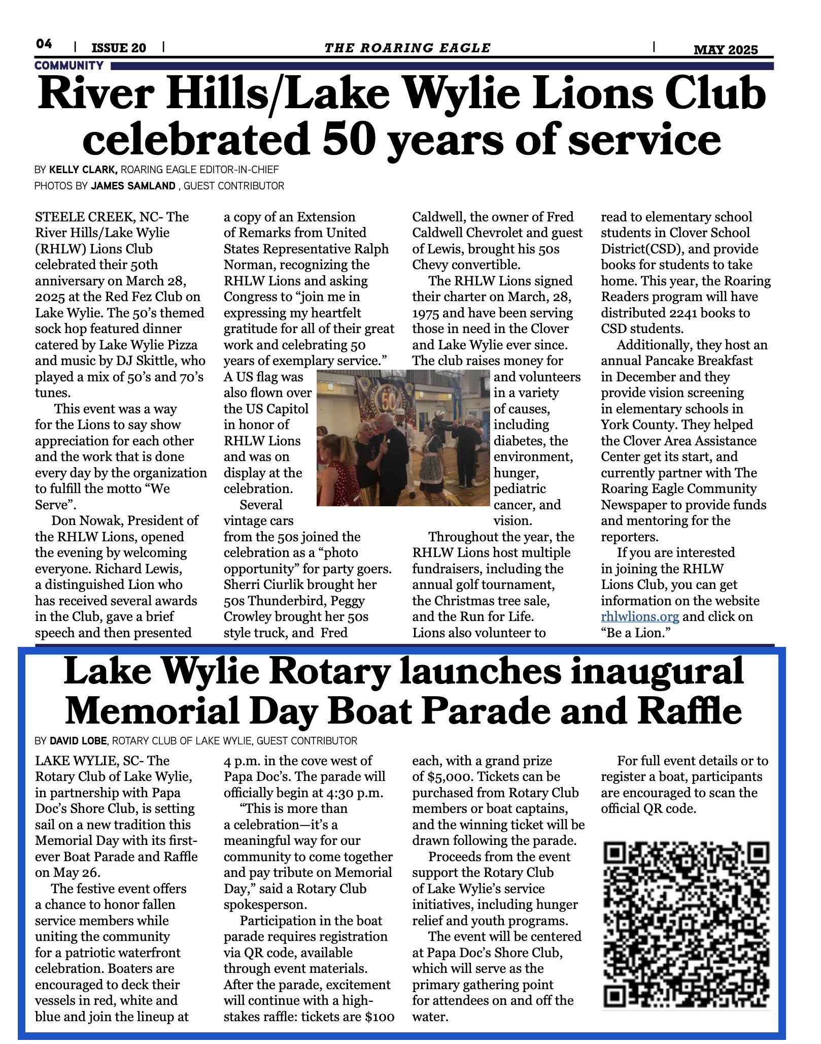 🚤 Lake Wylie Rotary Launches Inaugural Memorial Day Boat Parade ...
